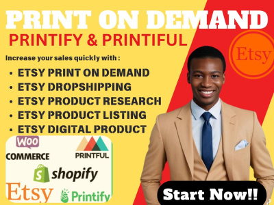 Esty, eBay, Walmart, Shopify Digital Product Print On Demand Virtual Assist | Upwork