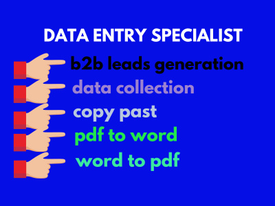 An Expert Data Entry for All Data Entry Tasks | Upwork