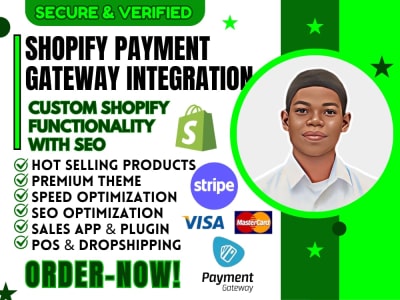 Verified shopify payment gateway integration Custom functionality with SEO | Upwork