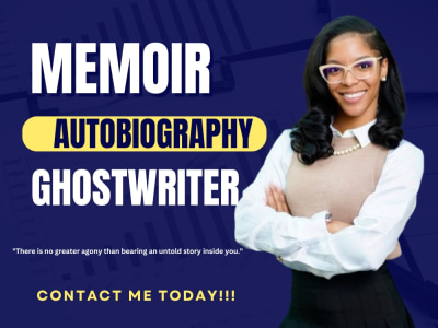 Memoir, autobiography cover letter, or nonfiction book | Upwork