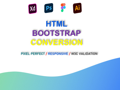 Figma/PSD design converted to a responsive HTML/Bootstrap,Tailwind css | Upwork
