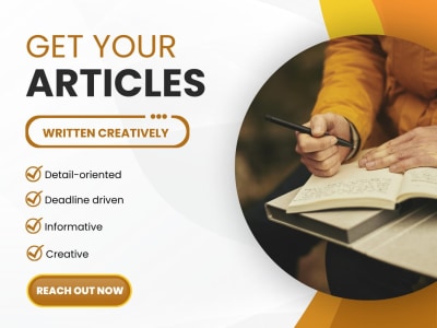 Creative & informative articles written | Upwork