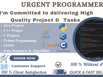 OOP DSA Projects and Tasks in C, C++, C#, Java, Python | Upwork