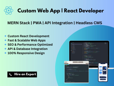 High-performance ReactJS API & Database web app with full-stack integration | Upwork