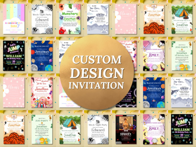 Special Event Custom Design Invitation Card | Upwork