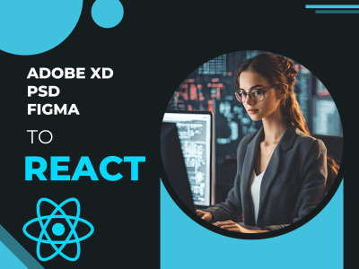 React Website Converted From Adobe XD, PSD, FIGMA, IMAGE File | Upwork