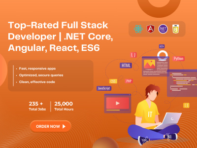 Top rated plus full stack developer .net core angular react es6 specialist | Upwork