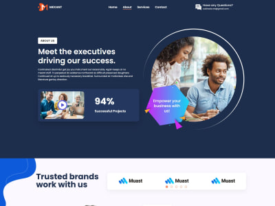 A nice looking React site | Upwork