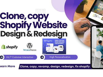 Shopify Clone & Revamp High-Converting, Custom Shopify Stores | Upwork