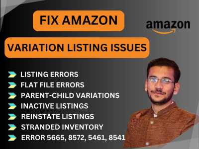 Your amazon product listing variation issues resolved | Upwork