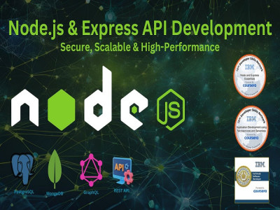 Node.js & Express APIs application| REST & GraphQL | PostgreSQL & MongoDB | Upwork