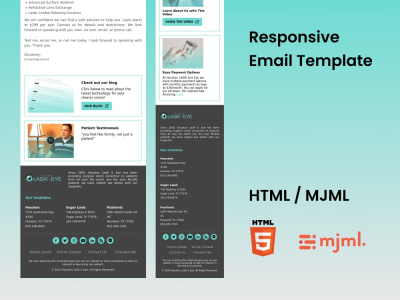 HTML / MJML Responsive Email Template | Upwork