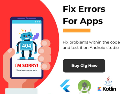 Any android java or kotlin native app bugs fixed | Upwork