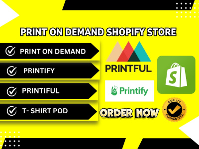 Shopify POD store printify gelato printiful redbubble for t-shirt ...