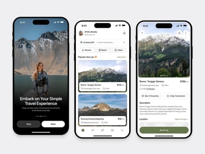 Modern & Interactive UI/UX Design for Your Travel App | Upwork