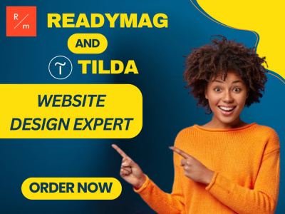 Readymag, Tilda and Carrd Website Design | Website Redesign | landing Page | Upwork