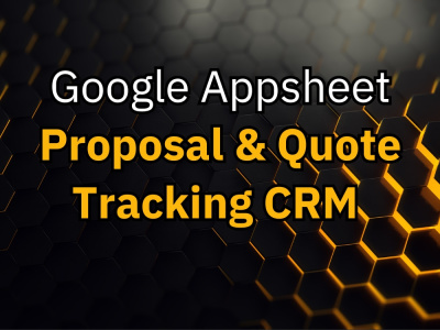 Custom Google AppSheet Estimation App for Efficient Bid Tracking | Upwork