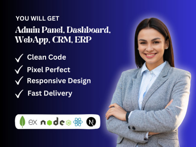 Custom admin panel | dashboard | webapp | ERP | CRM in MERN Stack | Upwork