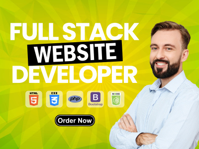 Full stack website as full stack web developer, front end web developer ...