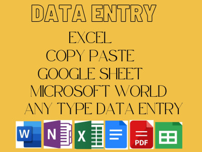 Professional and Quick Data Entry Services. | Upwork