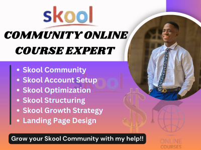 Skool Online Course, Skool Community Account Setup, Skool Optimization ...