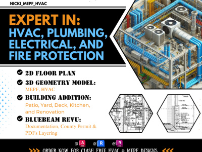 MEP, MEPF, HVAC, and BIM Modeling for City Permit Approval | Upwork