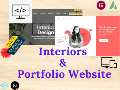A stunning interior design portfolio website | Upwork