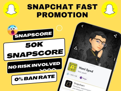 50000 snapscore to your snapchat account | Upwork