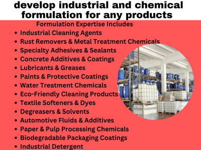 Get Expert Industrial & Chemical Formulations for Any Product | Upwork