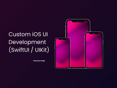 Custom iOS UI Development (SwiftUI / UIKit) | Upwork