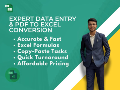 Accurate Data Entry, Excel Formulas, PDF to Excel Conversion & Copy-Paste | Upwork