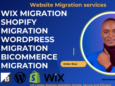 Wix migration, wordpress migration, website migration, shopify migration | Upwork