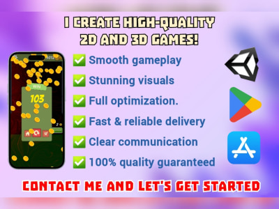 A fully polished 2d or 3d Unity game ready for publishing | Upwork