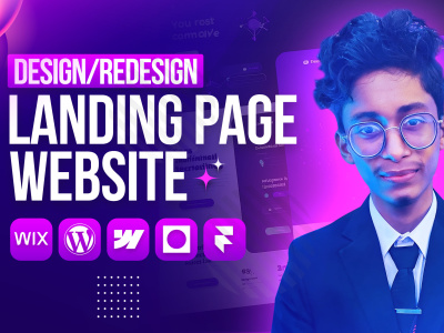 Design or redesign landing page in wix studio, webflow, framer, wordpress | Upwork