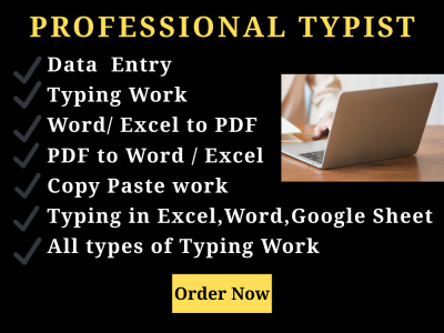 Professional Typist for any Typing Projects | Upwork