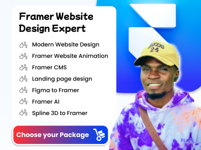 A professional framer developer, redesign framer, framer website design ...
