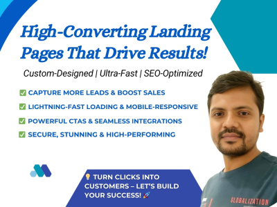 Landing Page Design & Development | High-Converting & Speed Optimized | Upwork