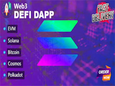 Build dex web3 dapp defi, bot on evm, solana, sui, ton, xrp, tron with ai | Upwork