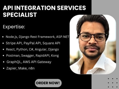 API Integration Services Specialist, Node.js, React, Python, Django Expert | Upwork