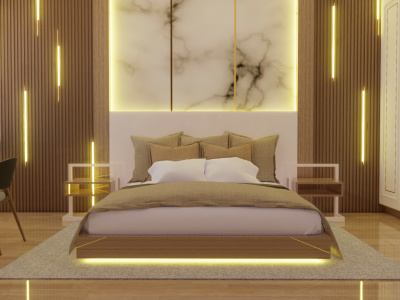 A realistic and detailing rendered interior design with furniture ...