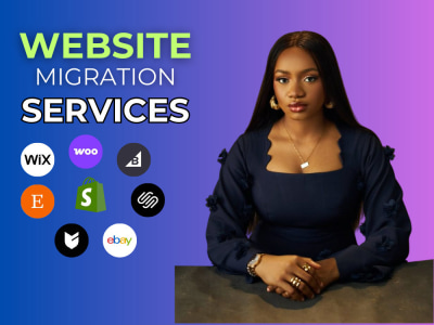 Migrate wordpress wix squarespace etsy to shopify store design | Upwork
