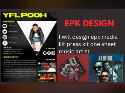 Design speaker press kit epk music media kit one sheet musician epk dj ...