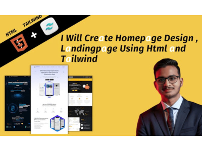 Homepage design , landingpage using html and tailwind | Upwork