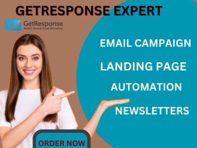 Getresponse template design campaign and landing page | Upwork