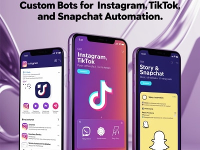Automated instagram api bot, tiktok livestreaming bot, snapchat bot | Upwork