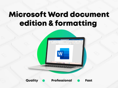 A microsoft word document edited and formatted | Upwork