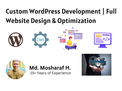 Custom WordPress Development | Full Website Design & Optimization | Upwork