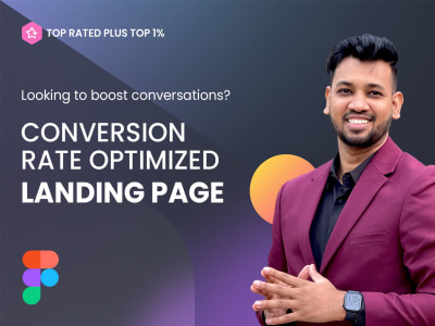 Landing Page UI UX design in Figma | Conversion Optimized | Web development | Upwork