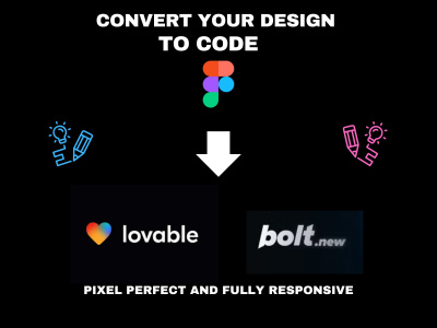 Figma to Bolt | Figma to Lovable | Lovable Developer | Bolt Developer | Upwork