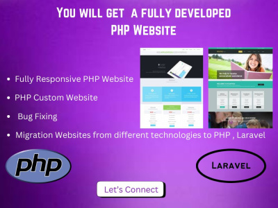 A Fully responsive PHP, Laravel Website | Upwork